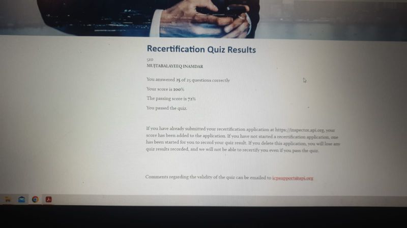 Mujtabalayeeq inamdar on LinkedIn: Alhamdulillah, Cleared my API 510 ... Mujtabalayeeq inamdar on LinkedIn: Alhamdulillah, Cleared my API 510 ...