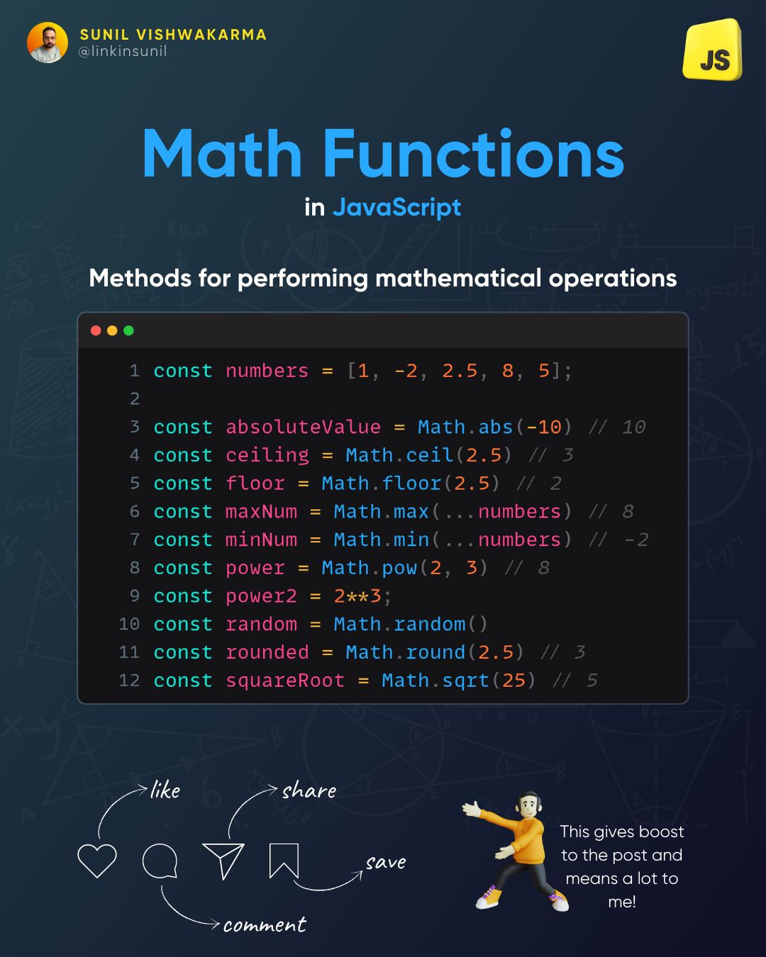 Sunil Vishwkarma⚡ on LinkedIn: You don't use Math functions correctly ... Sunil Vishwkarma⚡ on LinkedIn: You don't use Math functions correctly ...