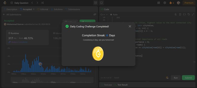 Muhammad Kamran Tariq on LinkedIn: #problemsolving #dsa #leetcode # ... Muhammad Kamran Tariq on LinkedIn: #problemsolving #dsa #leetcode # ...