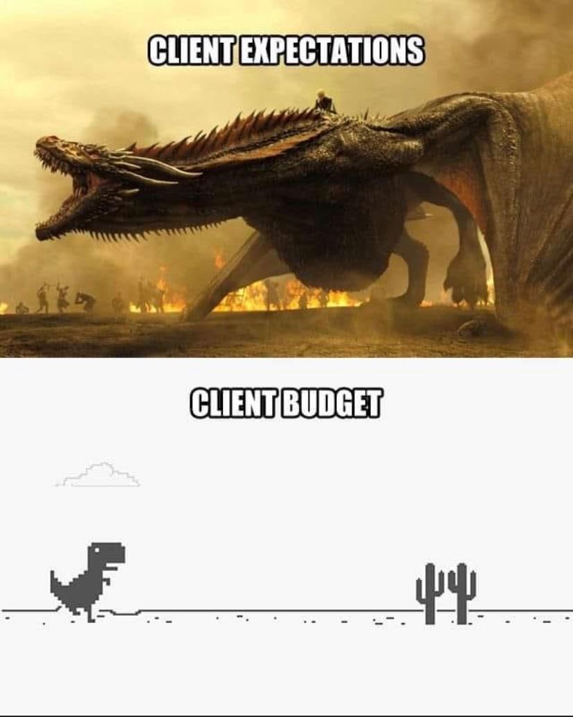 Ankit Mukati🇮🇳 on LinkedIn: Client Expectations vs Client Budget Ankit Mukati🇮🇳 on LinkedIn: Client Expectations vs Client Budget