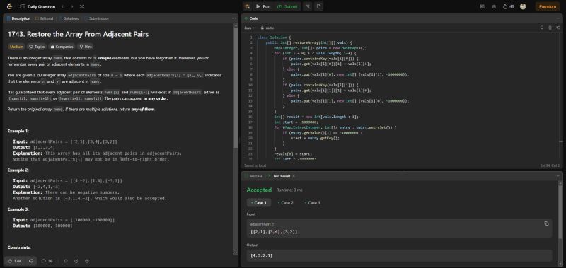 Day 50 of #100daysofcode: reconstructing array data | Ayan Sar posted ... Day 50 of #100daysofcode: reconstructing array data | Ayan Sar posted ...