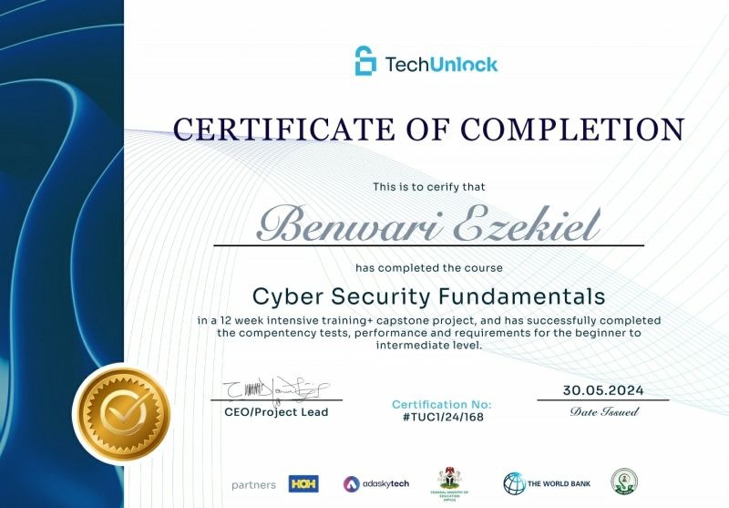 Benwari Ezekiel on LinkedIn: #techunlock Benwari Ezekiel on LinkedIn: #techunlock