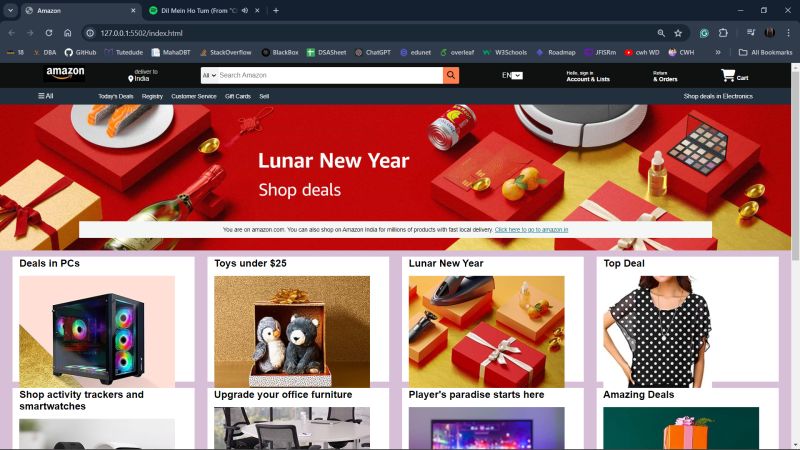 Trupti Gajghat on LinkedIn: #amazonclone #html #css #ecommercetech Trupti Gajghat on LinkedIn: #amazonclone #html #css #ecommercetech