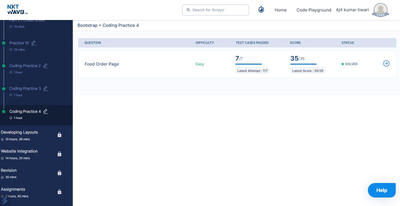 Ajit kumar Tiwari on LinkedIn: Coding Practice 4 completed Rahul ... Ajit kumar Tiwari on LinkedIn: Coding Practice 4 completed Rahul ...