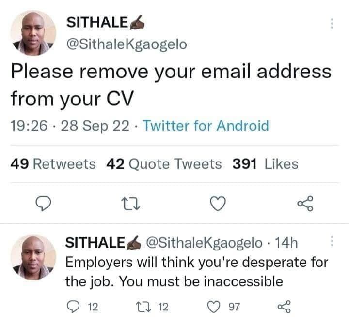 Molato Paul Sekgobela on LinkedIn: 😂 Totally absurd. Molato Paul Sekgobela on LinkedIn: 😂 Totally absurd.