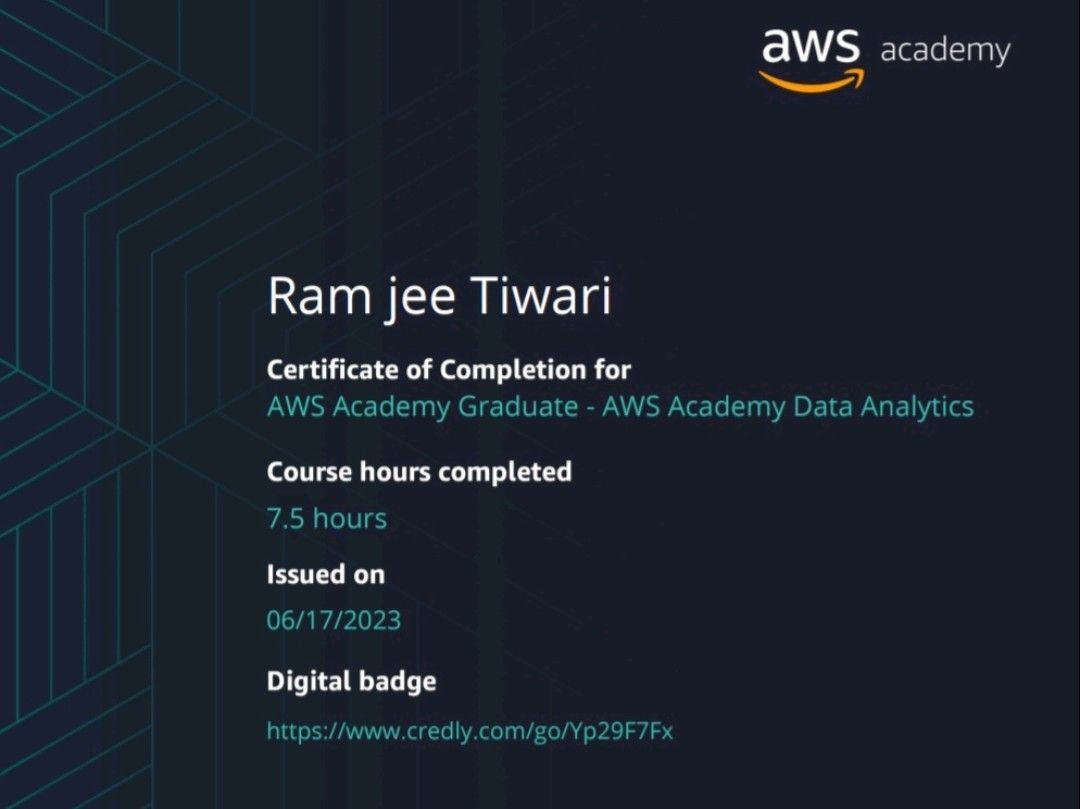 Ram jee Tiwari on LinkedIn: #completed Ram jee Tiwari on LinkedIn: #completed