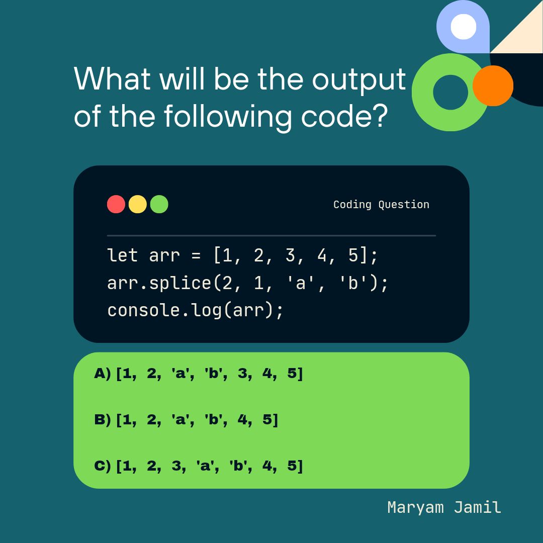 Test your JavaScript skills with this coding question! | Maryam Jamil ... Test your JavaScript skills with this coding question! | Maryam Jamil ...