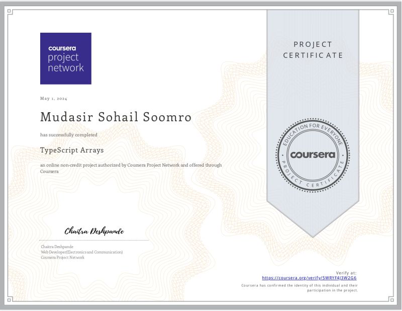 Mudasir Sohail on LinkedIn: #coursera #typescript #coding # ... Mudasir Sohail on LinkedIn: #coursera #typescript #coding # ...