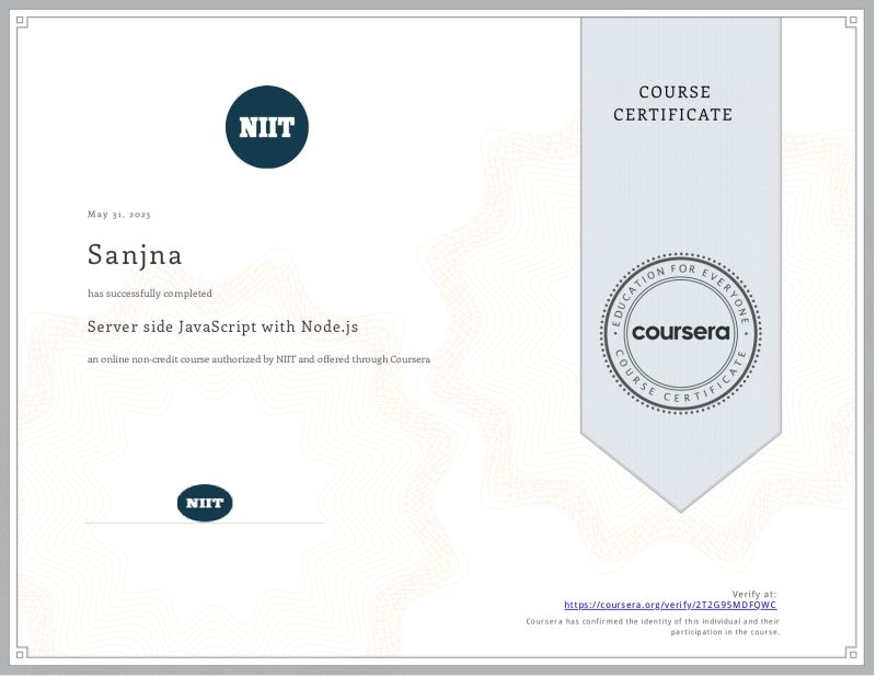 Sanjna Sharma on LinkedIn: #learning #javascript #nodejs #development Sanjna Sharma on LinkedIn: #learning #javascript #nodejs #development
