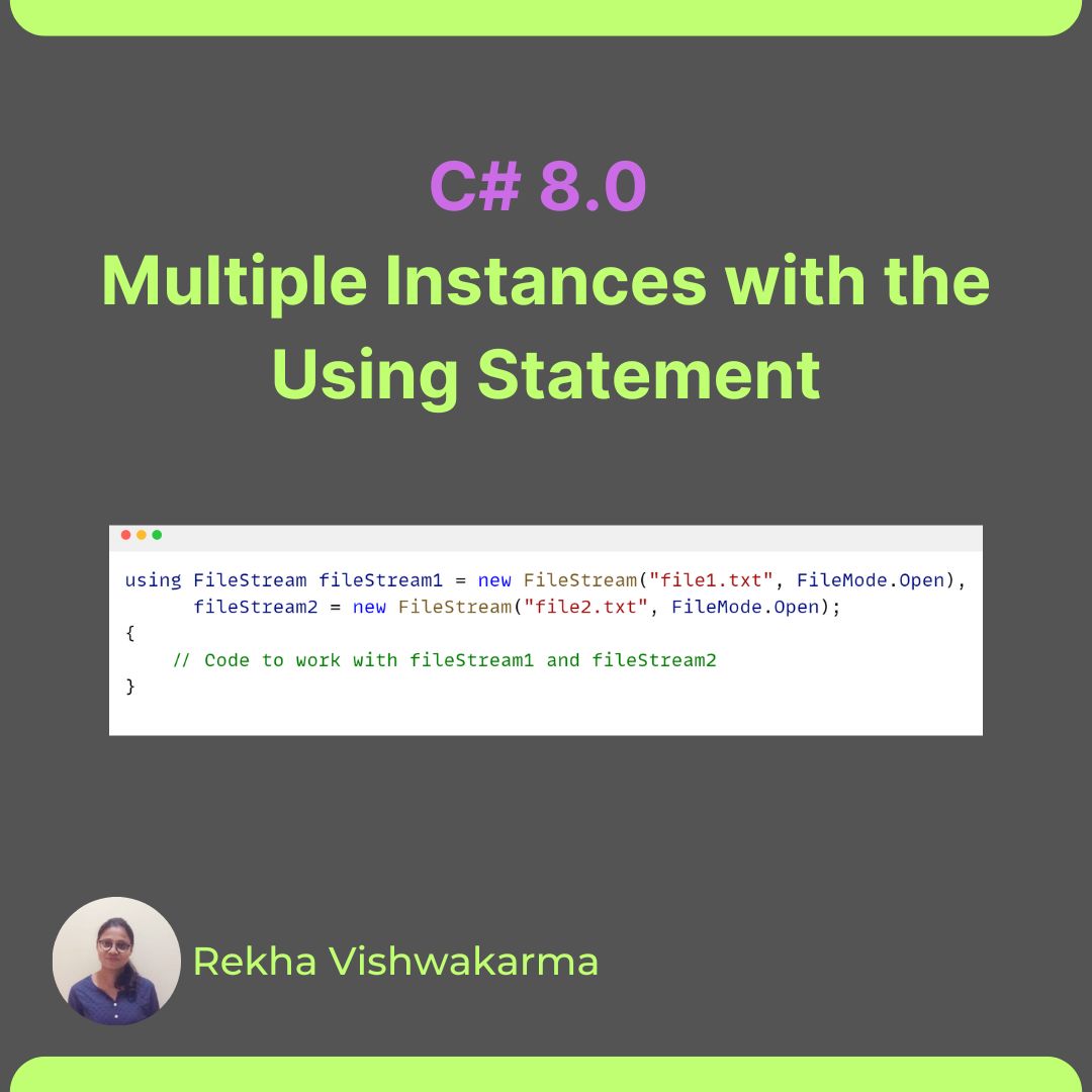 Rekha Vishwakarma on LinkedIn: #dotnetdeveloper #dotnetcore # ... Rekha Vishwakarma on LinkedIn: #dotnetdeveloper #dotnetcore # ...