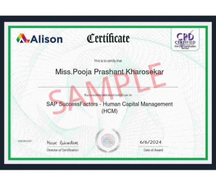 Pooja Kharosekar on LinkedIn: # Alison # HCM certification get it. Pooja Kharosekar on LinkedIn: # Alison # HCM certification get it.