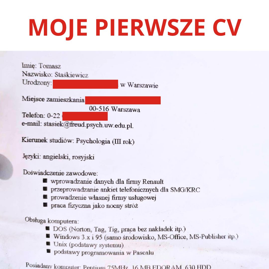 💎 Tomasz Staskiewicz na LinkedIn: Jak wyglądało Twoje pierwsze CV? Bo ... 💎 Tomasz Staskiewicz na LinkedIn: Jak wyglądało Twoje pierwsze CV? Bo ...