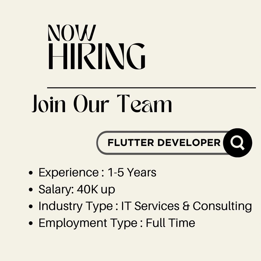 pratik sutariya on LinkedIn: !!GREAT OPPORTUNITY !! Flutter Developer ... pratik sutariya on LinkedIn: !!GREAT OPPORTUNITY !! Flutter Developer ...