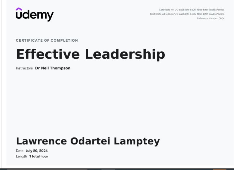 Lawrence Odartei Lamptey on LinkedIn: #leadership Lawrence Odartei Lamptey on LinkedIn: #leadership