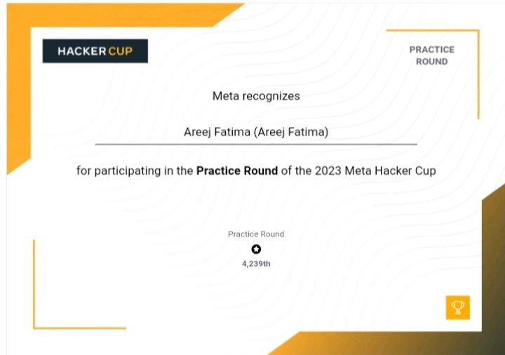 Areej Fatima on LinkedIn: #meta #ai #coding #codingcompetitions Areej Fatima on LinkedIn: #meta #ai #coding #codingcompetitions