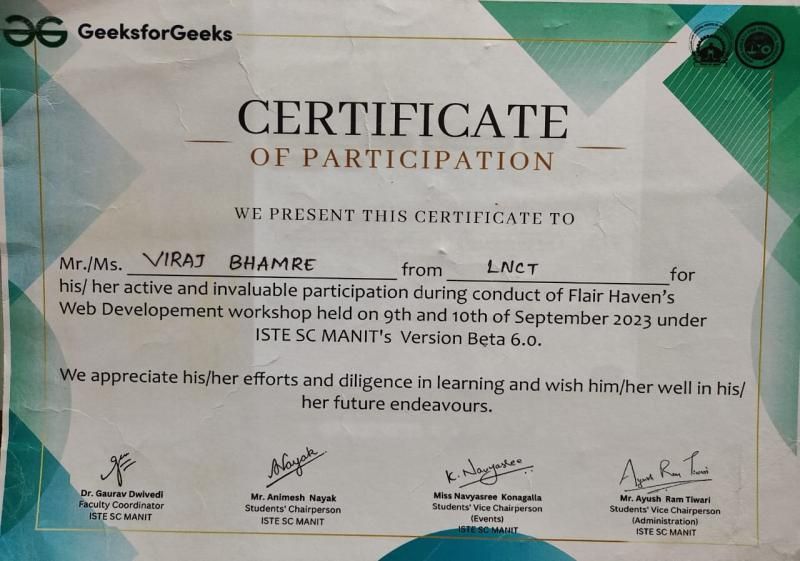 Viraj Bhamre on LinkedIn: Viraj Bhamre on LinkedIn: