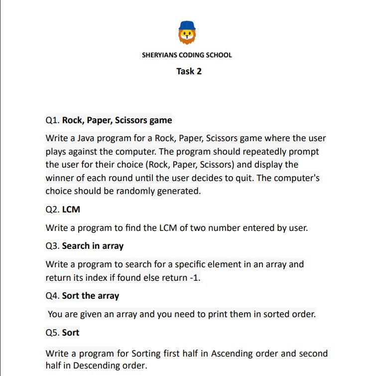 Kinjal Bisen on LinkedIn: #task #java #programming # ... Kinjal Bisen on LinkedIn: #task #java #programming # ...