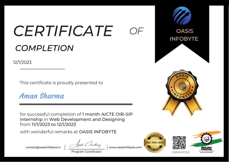 Aman Sharma on LinkedIn: #webdevelopment #html #css #javascript #webdesign Aman Sharma on LinkedIn: #webdevelopment #html #css #javascript #webdesign