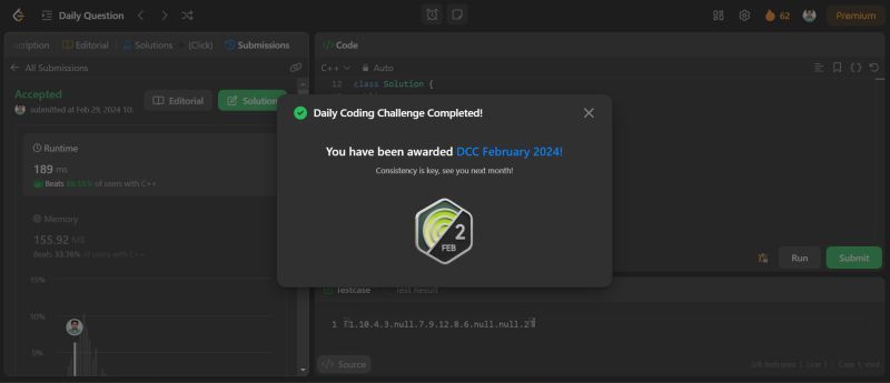 Manishankar Bag on LinkedIn: #leetcode #codingachievement #dailychallenge Manishankar Bag on LinkedIn: #leetcode #codingachievement #dailychallenge