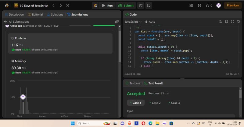 Arpita Bais on LinkedIn: #codejourney #30daysofjs #leetcodechallenge Arpita Bais on LinkedIn: #codejourney #30daysofjs #leetcodechallenge