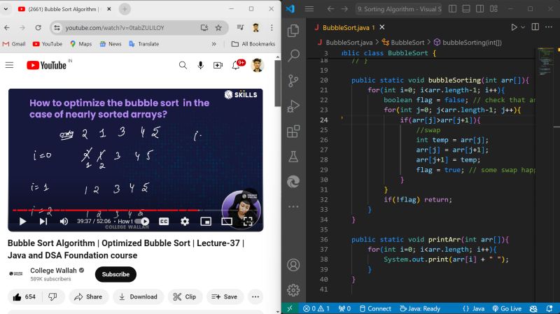 Expanding my Java knowledge with Bubble Sort Algorithm | ROHIT RAJ ... Expanding my Java knowledge with Bubble Sort Algorithm | ROHIT RAJ ...