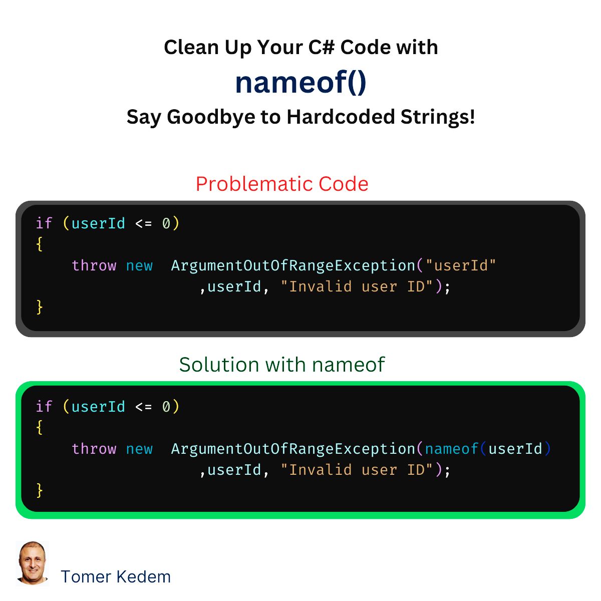 Tomer Kedem on LinkedIn: #programming #developertips Tomer Kedem on LinkedIn: #programming #developertips