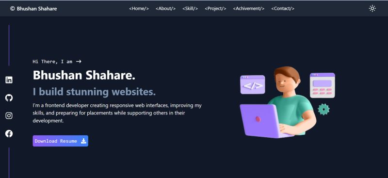 Bhushan Shahare on LinkedIn: #portfolio #nextui #reactjs #tailwindcss # ... Bhushan Shahare on LinkedIn: #portfolio #nextui #reactjs #tailwindcss # ...