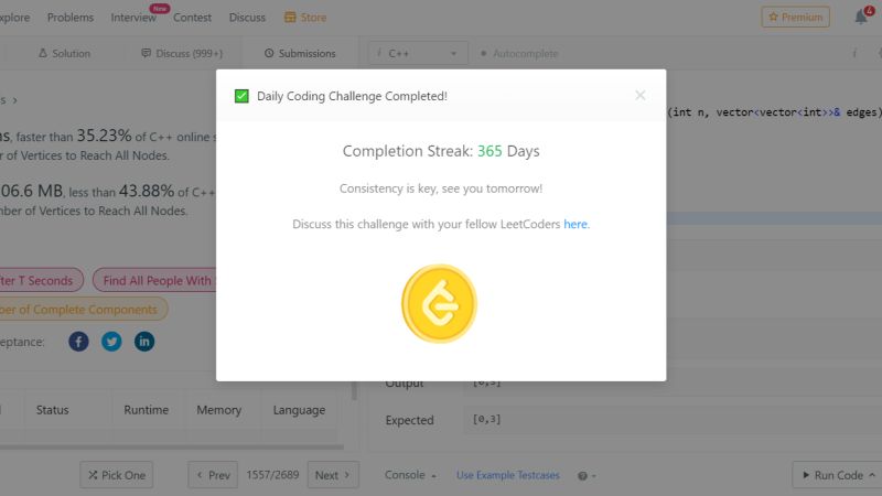 Yati Vishnoi on LinkedIn: #leetcode #coding #consistency #programming Yati Vishnoi on LinkedIn: #leetcode #coding #consistency #programming