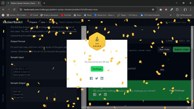 Kinjal Bisen on LinkedIn: #java #codingjourney #hackerrank # ... Kinjal Bisen on LinkedIn: #java #codingjourney #hackerrank # ...