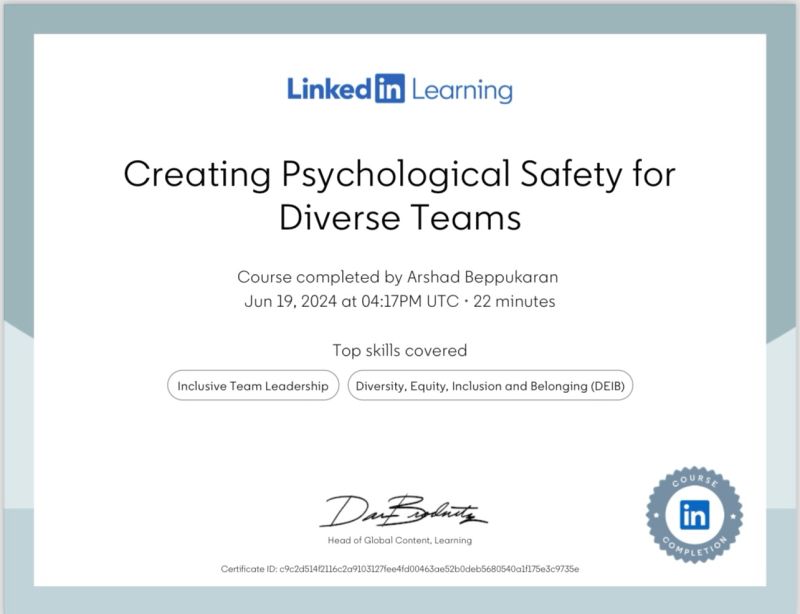 Arshad Shabeer posted on LinkedIn Arshad Shabeer posted on LinkedIn