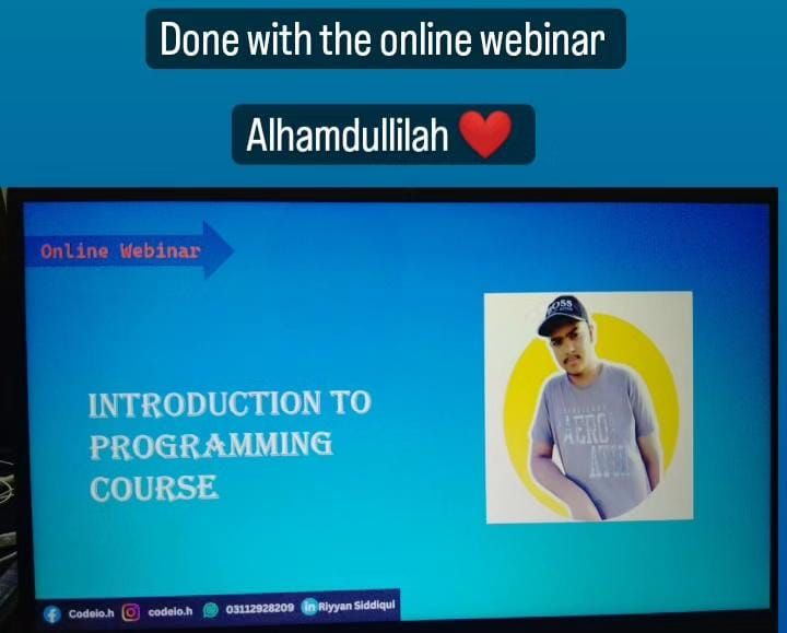 Riyyan Siddiqui on LinkedIn: #webinar #coding #teaching #programming # ... Riyyan Siddiqui on LinkedIn: #webinar #coding #teaching #programming # ...