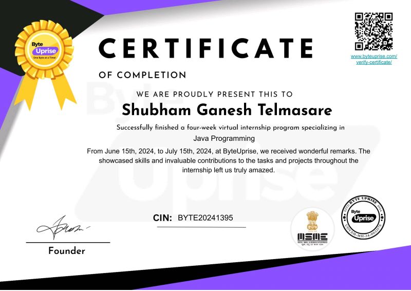 Shubham Telmasare on LinkedIn: I'm thrilled to share that I've ... Shubham Telmasare on LinkedIn: I'm thrilled to share that I've ...