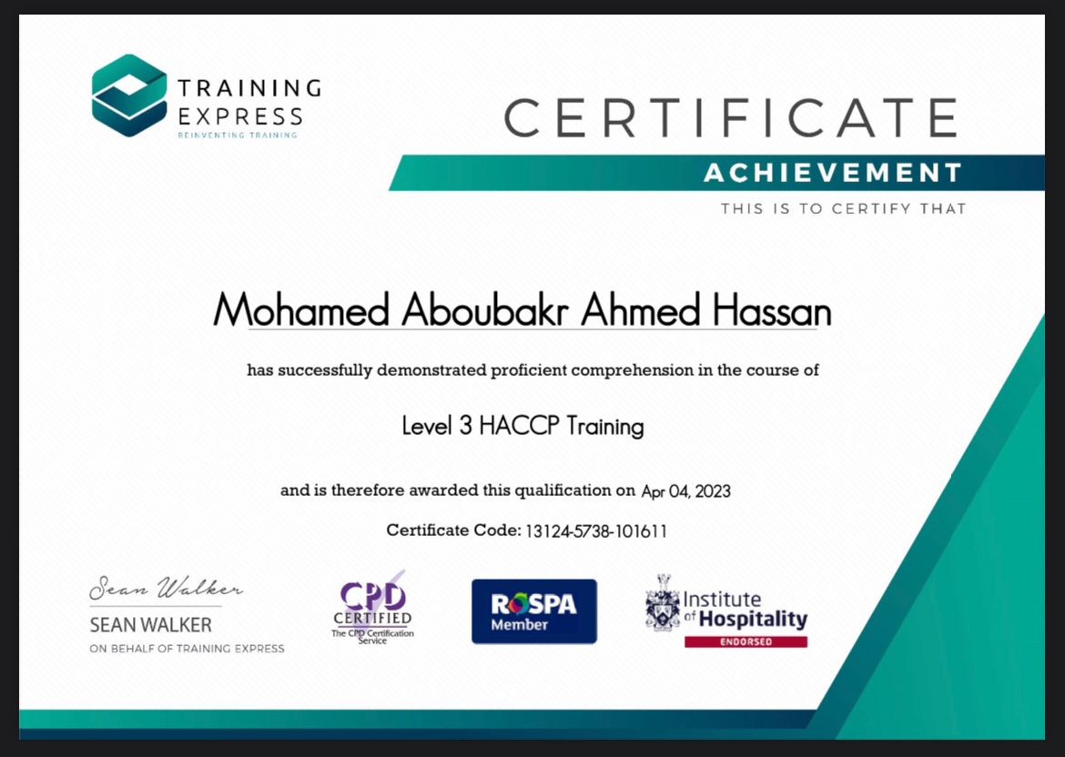Mohamed Abou Bakr Ahmed Hassan on LinkedIn: #haccp #foodsafety #food # ... Mohamed Abou Bakr Ahmed Hassan on LinkedIn: #haccp #foodsafety #food # ...