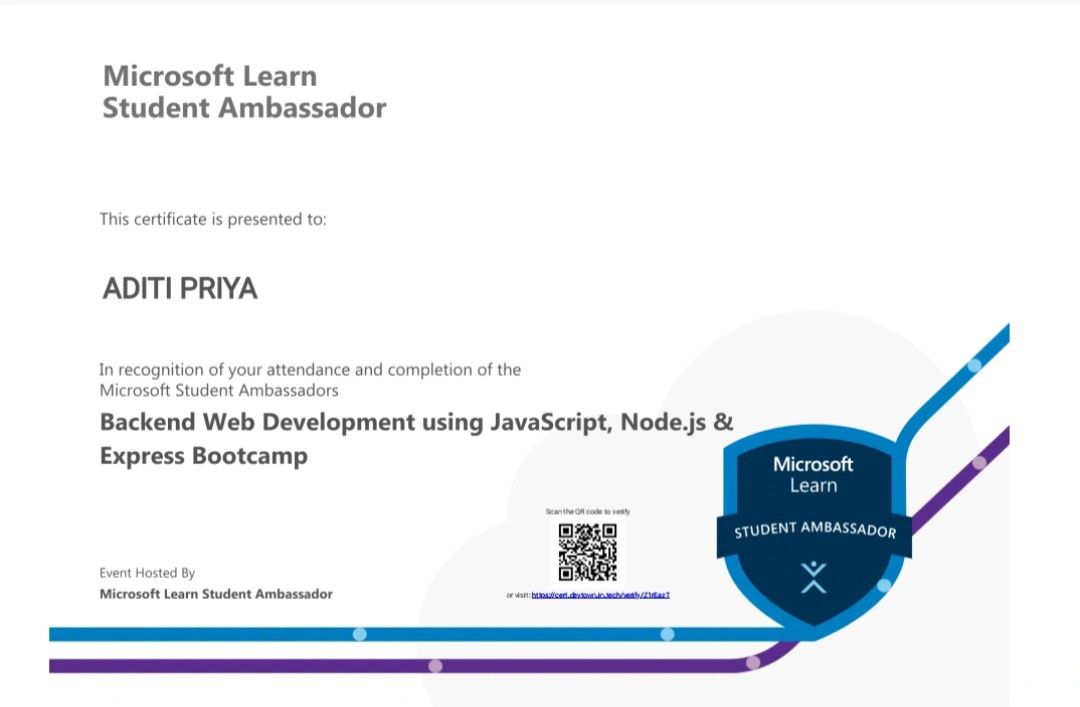 Aditi Priya on LinkedIn: #devtown #microsoft Aditi Priya on LinkedIn: #devtown #microsoft