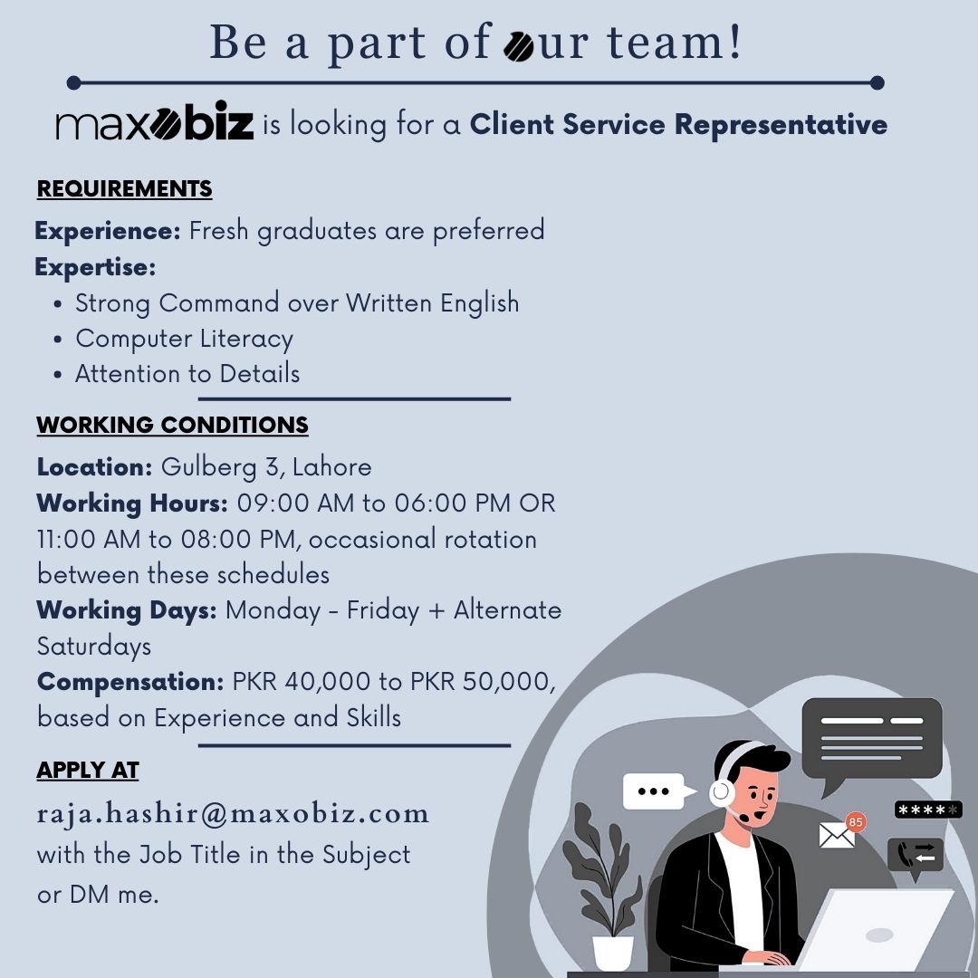 Raja Muhammad Hashir on LinkedIn: #hiringalert #job #csr #csrjobs # ... Raja Muhammad Hashir on LinkedIn: #hiringalert #job #csr #csrjobs # ...