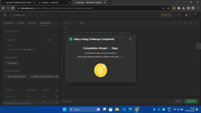 Ayush Srivastav on LinkedIn: #100daysofcodechallenge #leetcode #gfg # ... Ayush Srivastav on LinkedIn: #100daysofcodechallenge #leetcode #gfg # ...