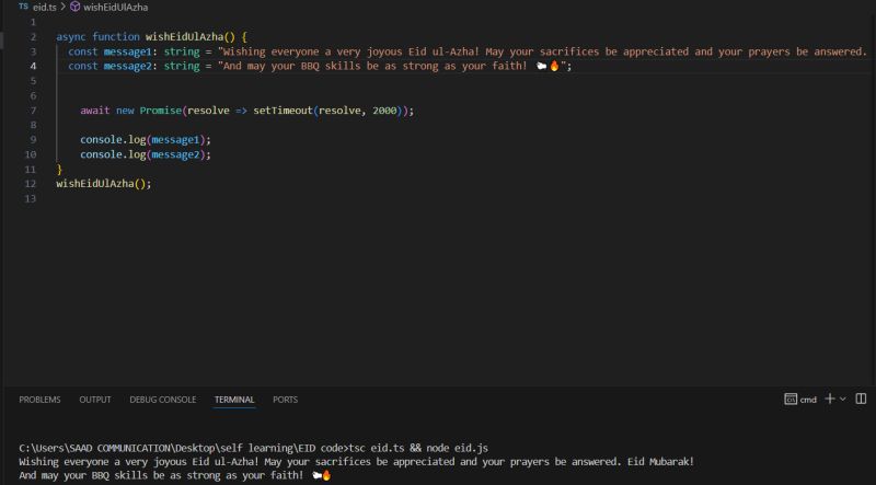 Rubi Abid on LinkedIn: #eidulazha #typescript #festivecoding # ... Rubi Abid on LinkedIn: #eidulazha #typescript #festivecoding # ...