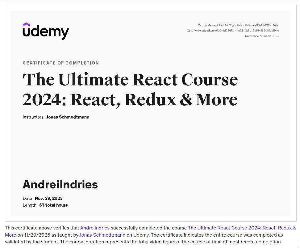 Andrei Indries on LinkedIn: Course completed today! Andrei Indries on LinkedIn: Course completed today!