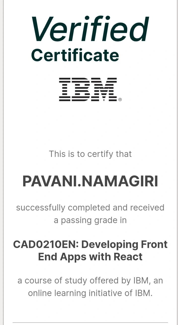 pavani kumari on LinkedIn: I have completed developing front end Apps ... pavani kumari on LinkedIn: I have completed developing front end Apps ...