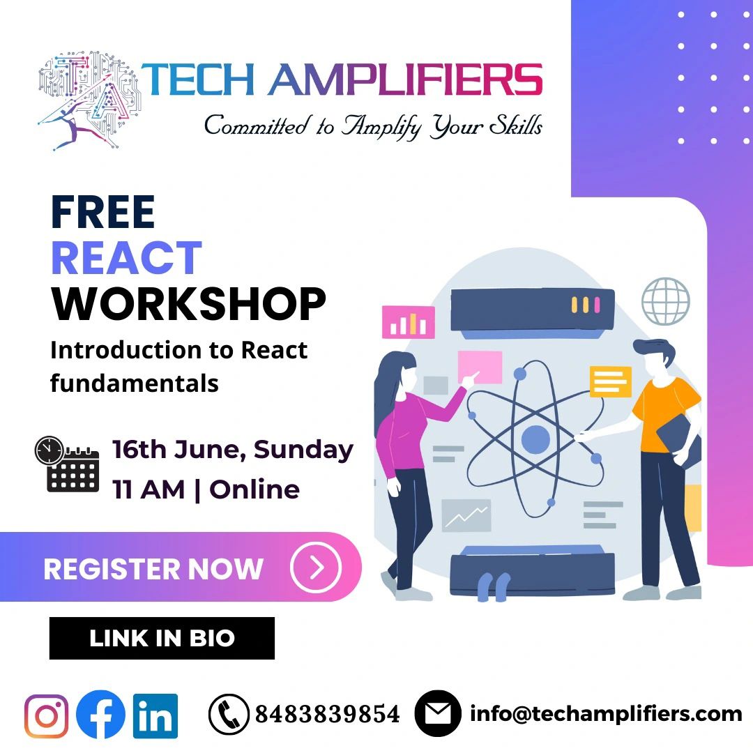 Tech Amplifiers on LinkedIn: #react #reactprogramming #reactdeveloper # ... Tech Amplifiers on LinkedIn: #react #reactprogramming #reactdeveloper # ...