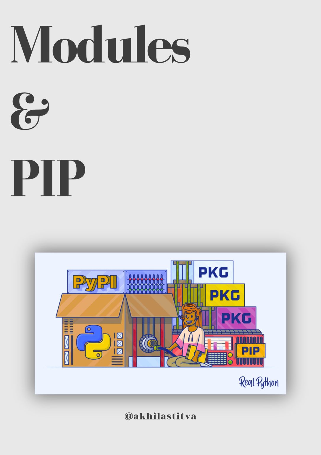 Akhil Astitva on LinkedIn: #python #modules #pip #programming # ... Akhil Astitva on LinkedIn: #python #modules #pip #programming # ...