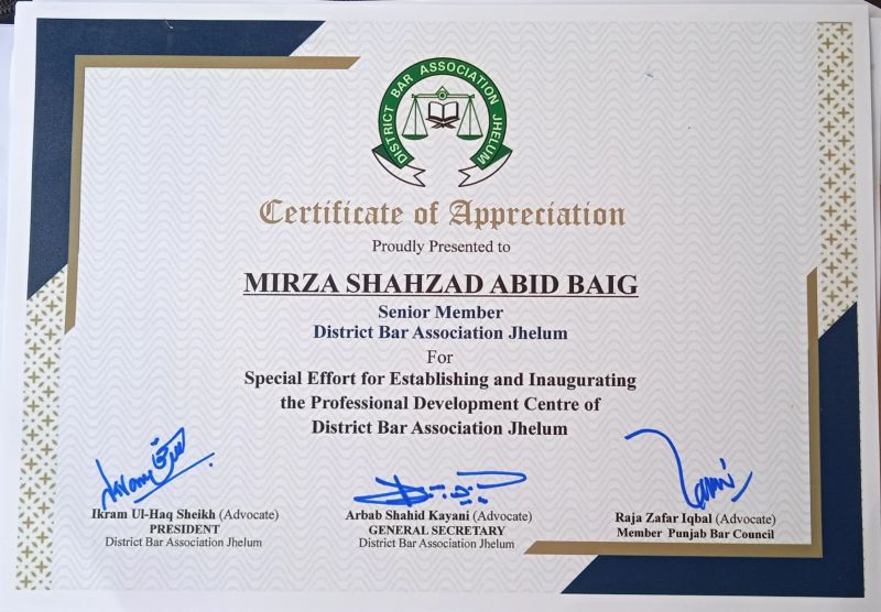 Shahzad Abid Baig on LinkedIn: Certificate of Appreciation. Shahzad Abid Baig on LinkedIn: Certificate of Appreciation.
