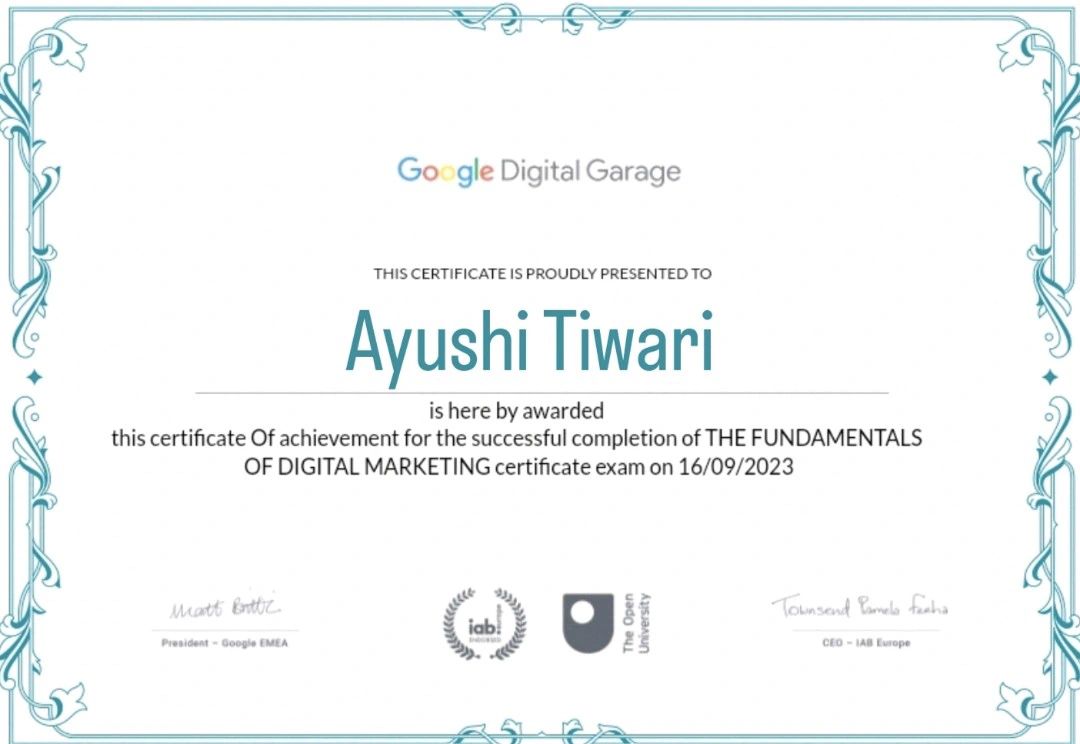 Ayushi Tiwari on LinkedIn: Achievement Unlocked! Before the year ends ... Ayushi Tiwari on LinkedIn: Achievement Unlocked! Before the year ends ...