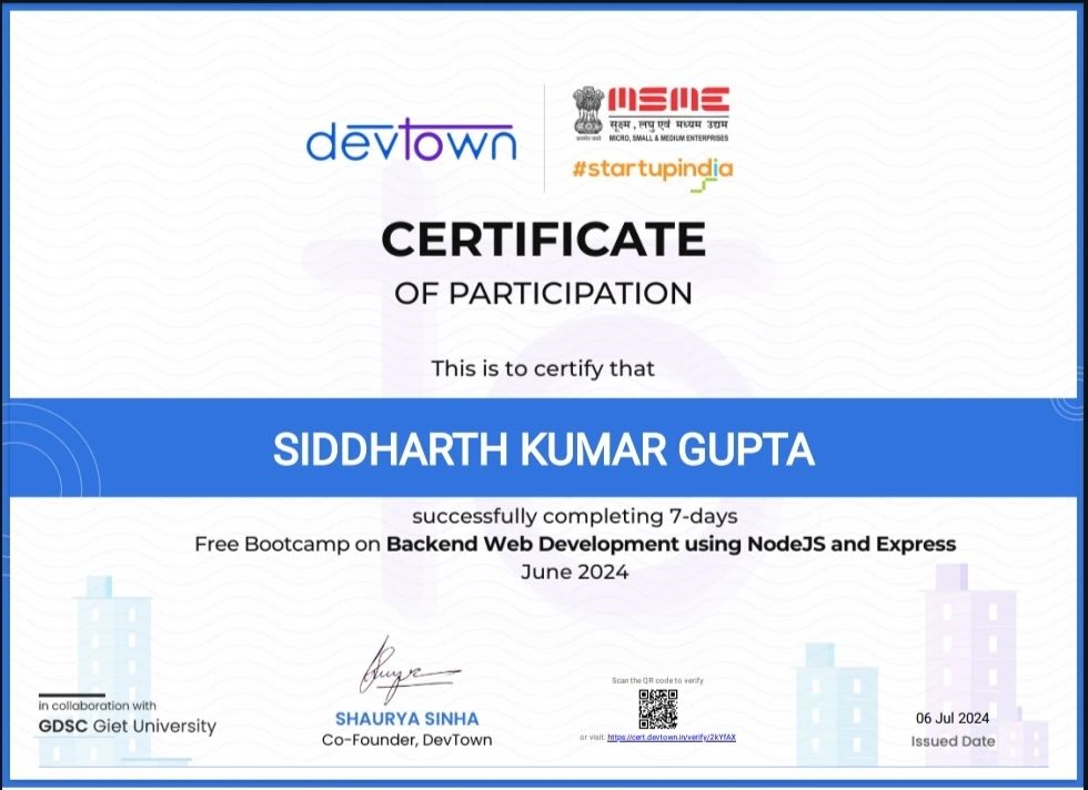 Siddharth Kumar Gupta on LinkedIn: #webdevelopment #backenddevelopment ... Siddharth Kumar Gupta on LinkedIn: #webdevelopment #backenddevelopment ...
