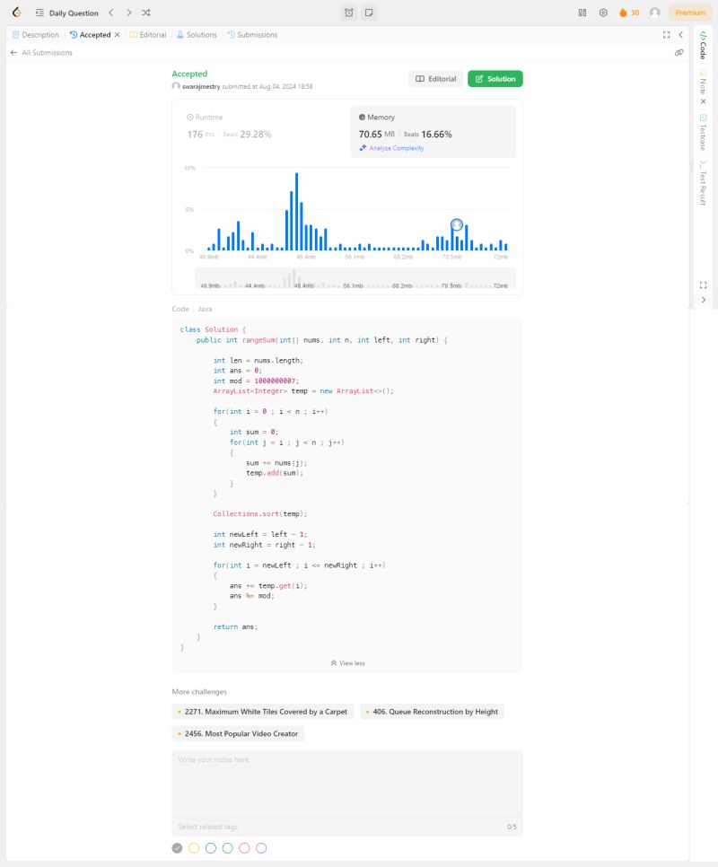 Swaraj Mestry on LinkedIn: #leetcode #dsa #coding #java #arrays #lists ... Swaraj Mestry on LinkedIn: #leetcode #dsa #coding #java #arrays #lists ...