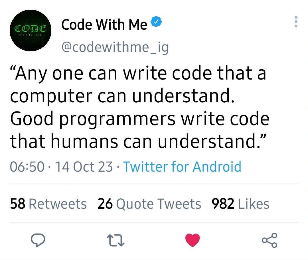 Code With Me on LinkedIn: #programming #programminglife # ... Code With Me on LinkedIn: #programming #programminglife # ...