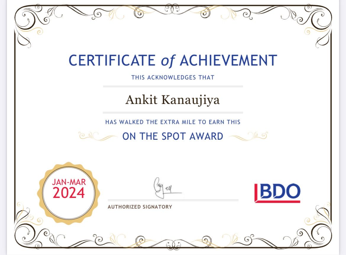 Ankit Kanaujiya on LinkedIn: Thrilled to receive the certificate for ... Ankit Kanaujiya on LinkedIn: Thrilled to receive the certificate for ...