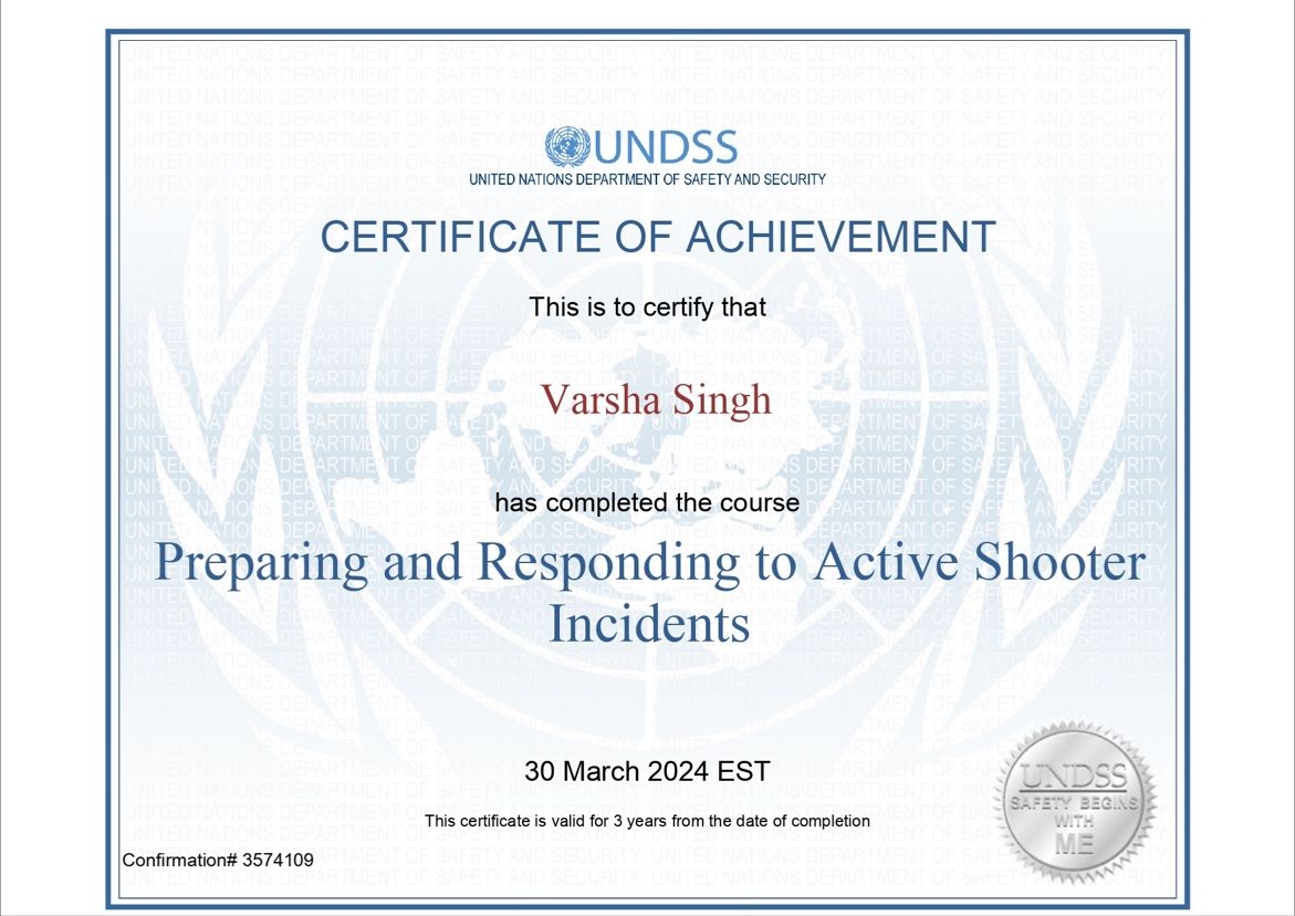 Varsha Singh on LinkedIn: #activeshooter Varsha Singh on LinkedIn: #activeshooter