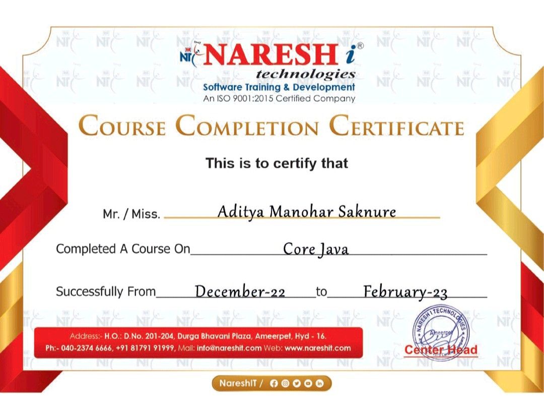 Aditya Saknure on LinkedIn: #javaprogramming #java Aditya Saknure on LinkedIn: #javaprogramming #java