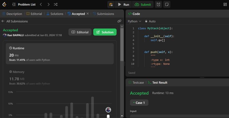 Baipalli Rasi on LinkedIn: #day44 #100daysofcode #dsawithedslash # ... Baipalli Rasi on LinkedIn: #day44 #100daysofcode #dsawithedslash # ...